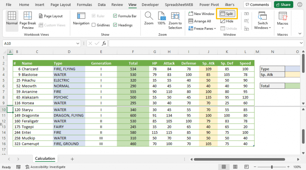 How To Split Worksheet In Excel how-to-split-worksheet-in-excel